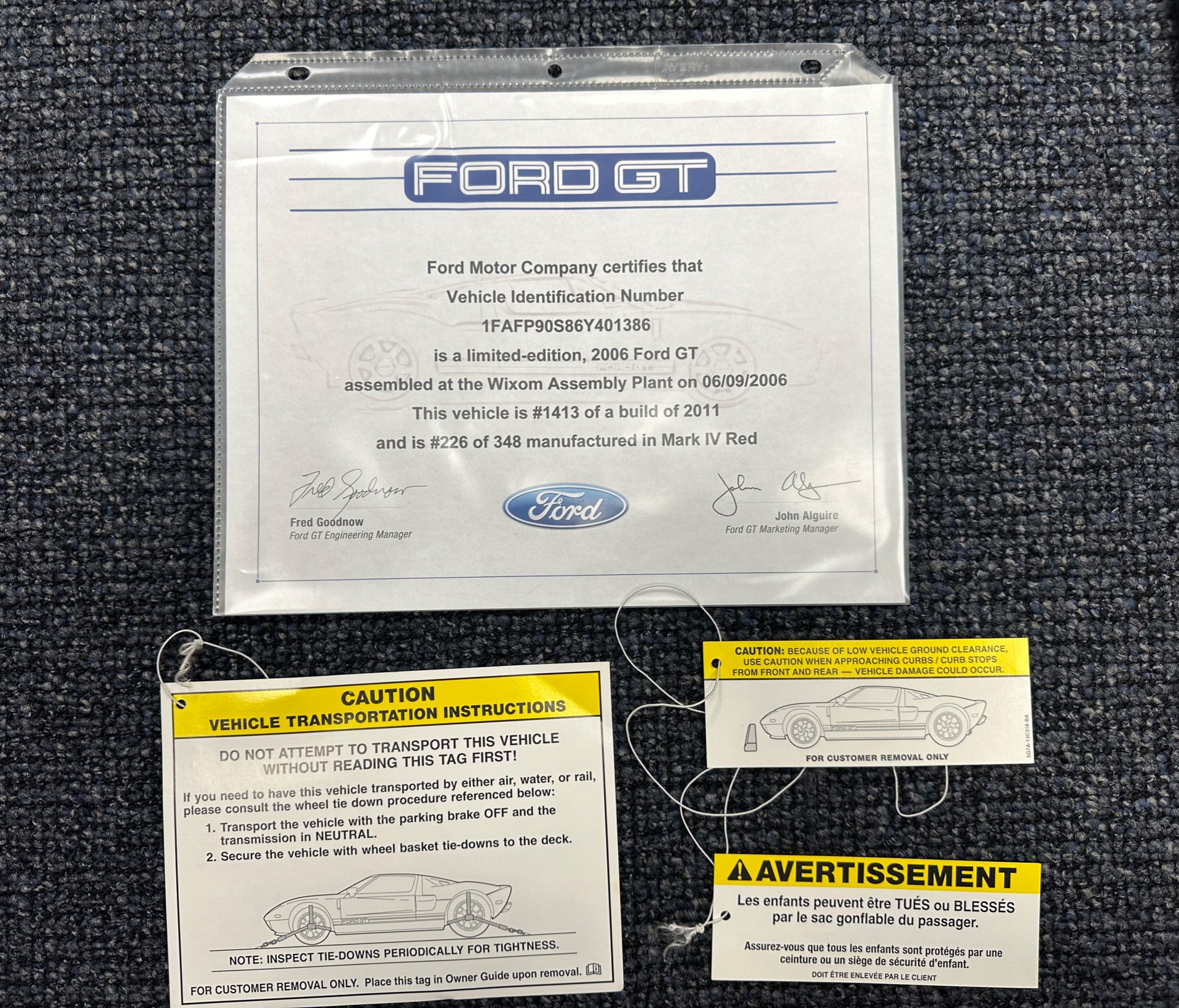 Used 2006 Ford GT For Sale ($499,900) | Motorcar Classics Stock #2233